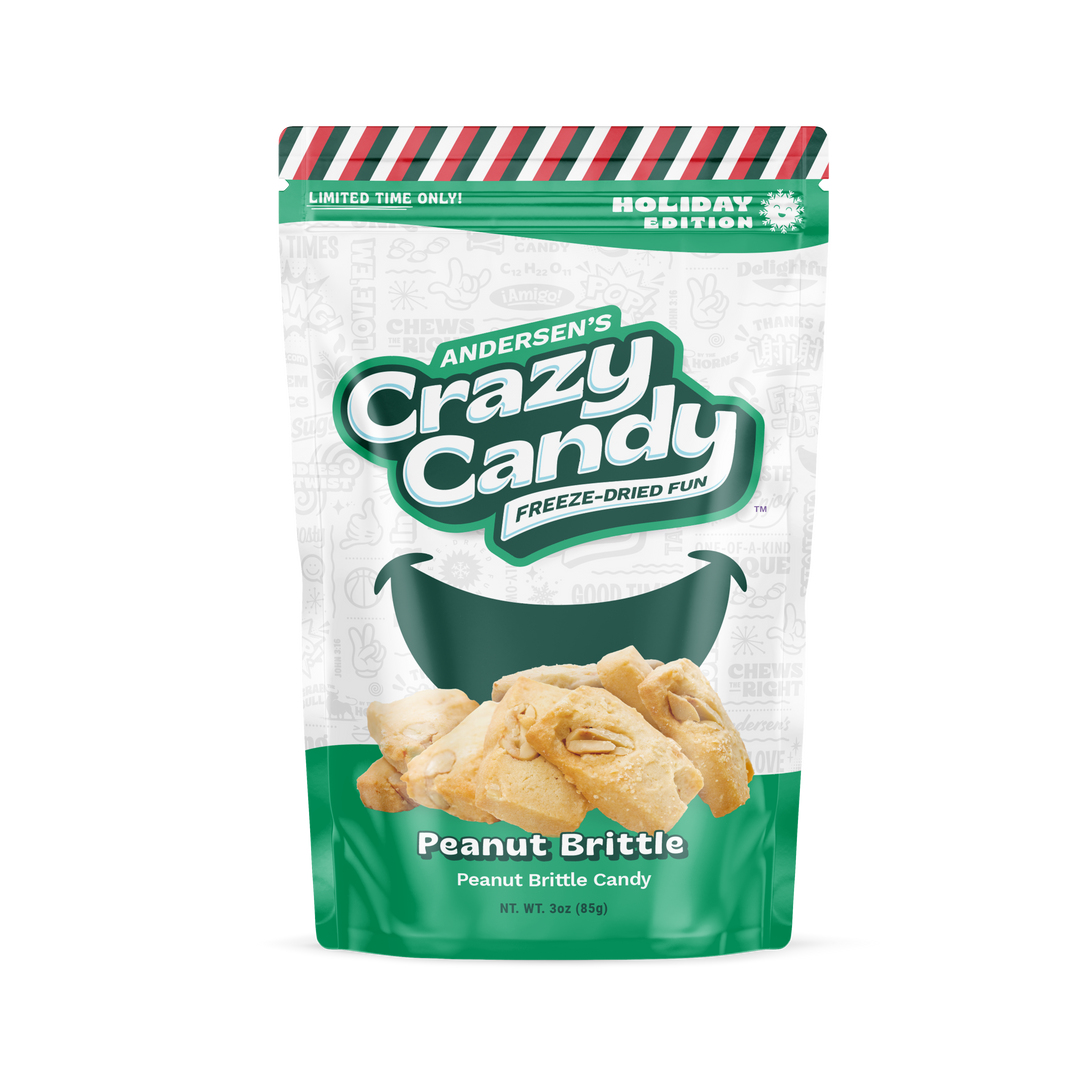 Freeze Dried Peanut Brittle Crazy Candy Andersens Crazy Candy