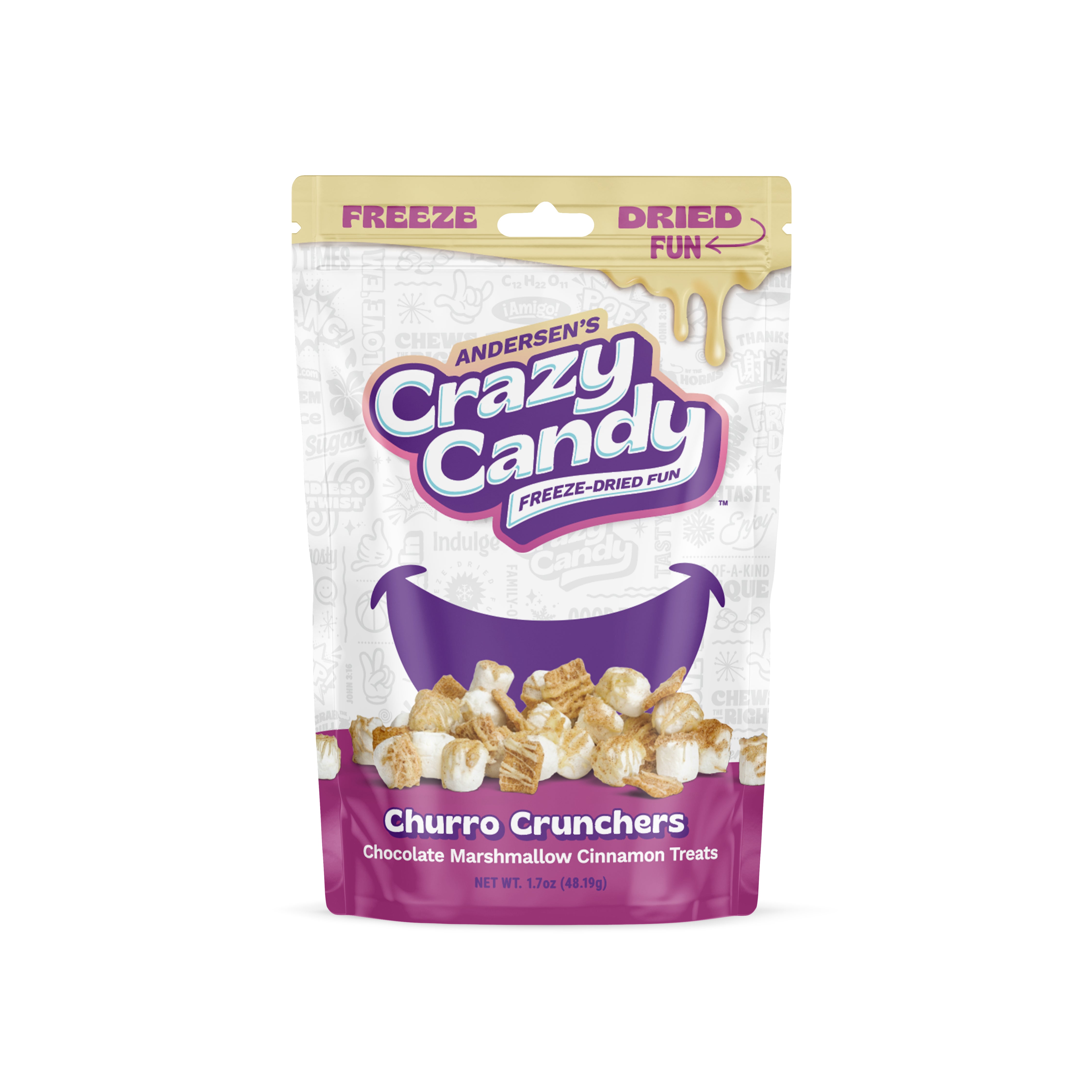 Churro Crunchers Freeze Dried Marshmallows Crazy Candy Andersens