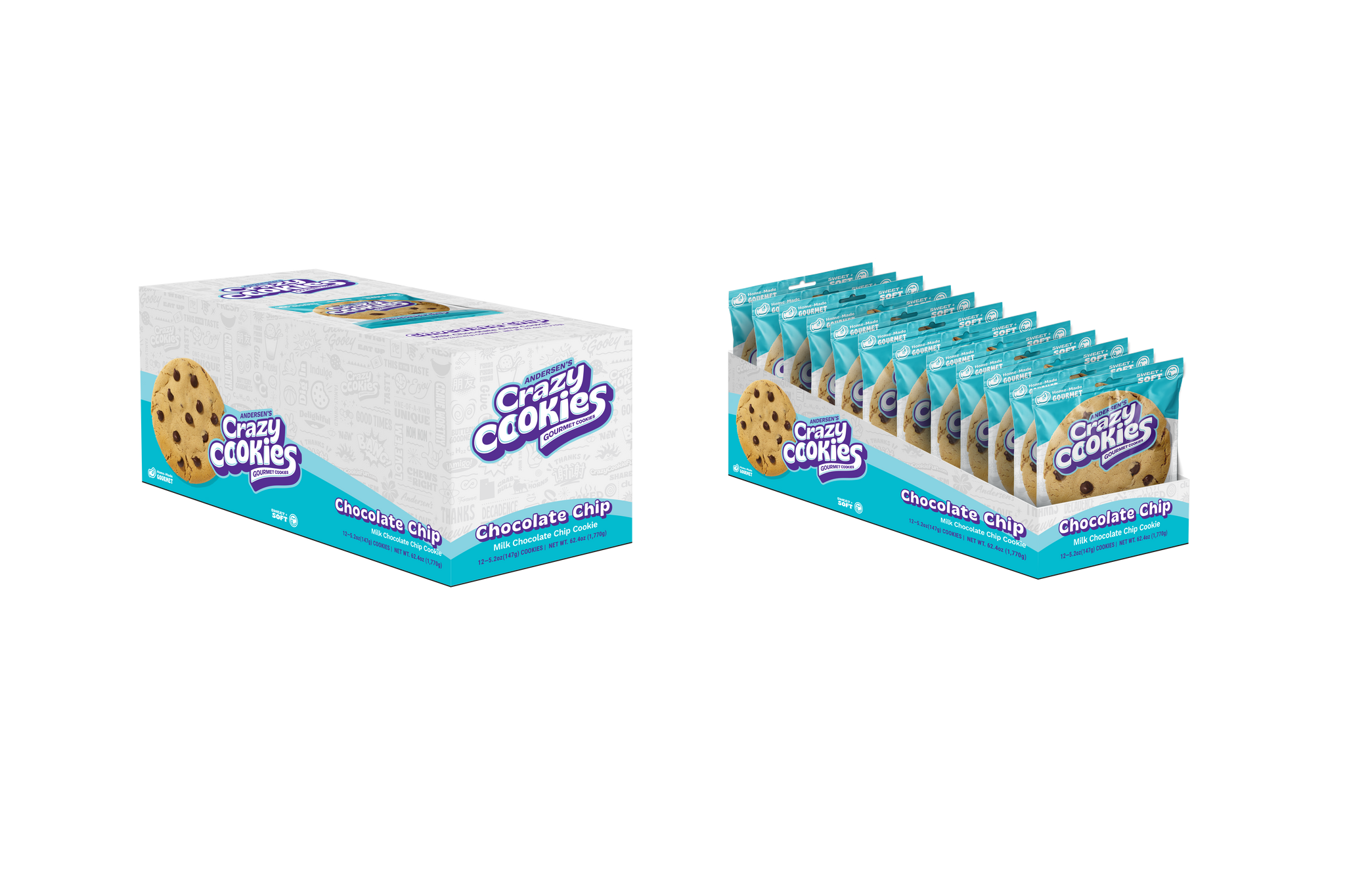 COMING SOON! Chocolate Chip Cookie | Crazy Cookies – Andersen's Crazy Candy