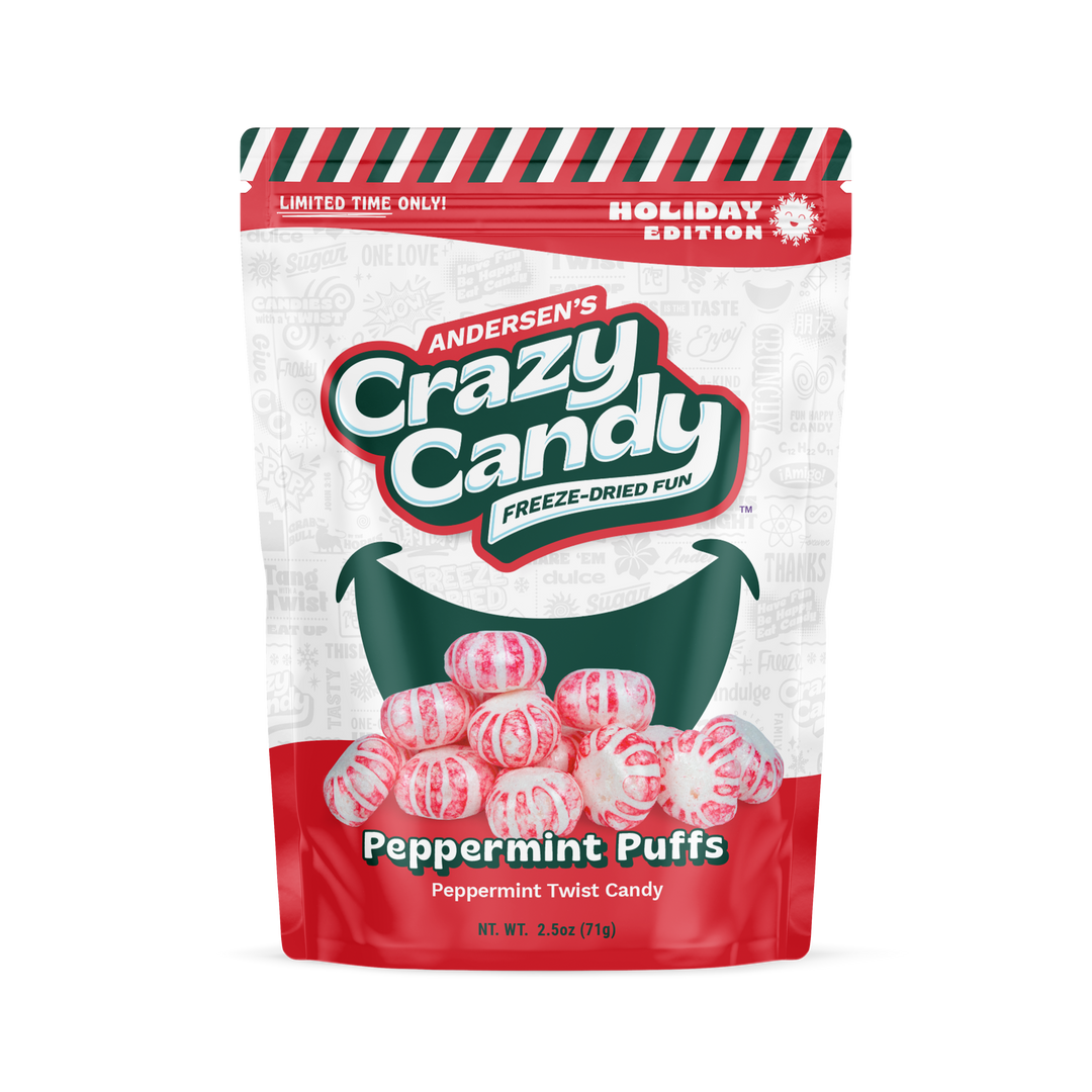 Freeze Dried Peppermint Puffs | Crazy Candy – Andersen's Crazy Candy