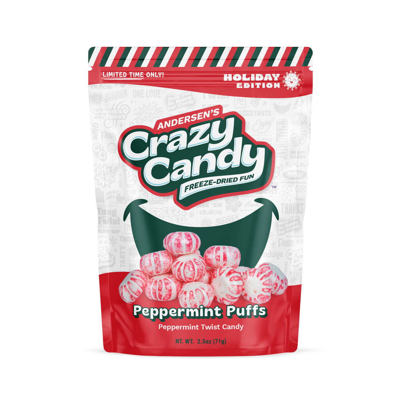Freeze Dried Peppermint Puffs | Crazy Candy – Andersen's Crazy Candy