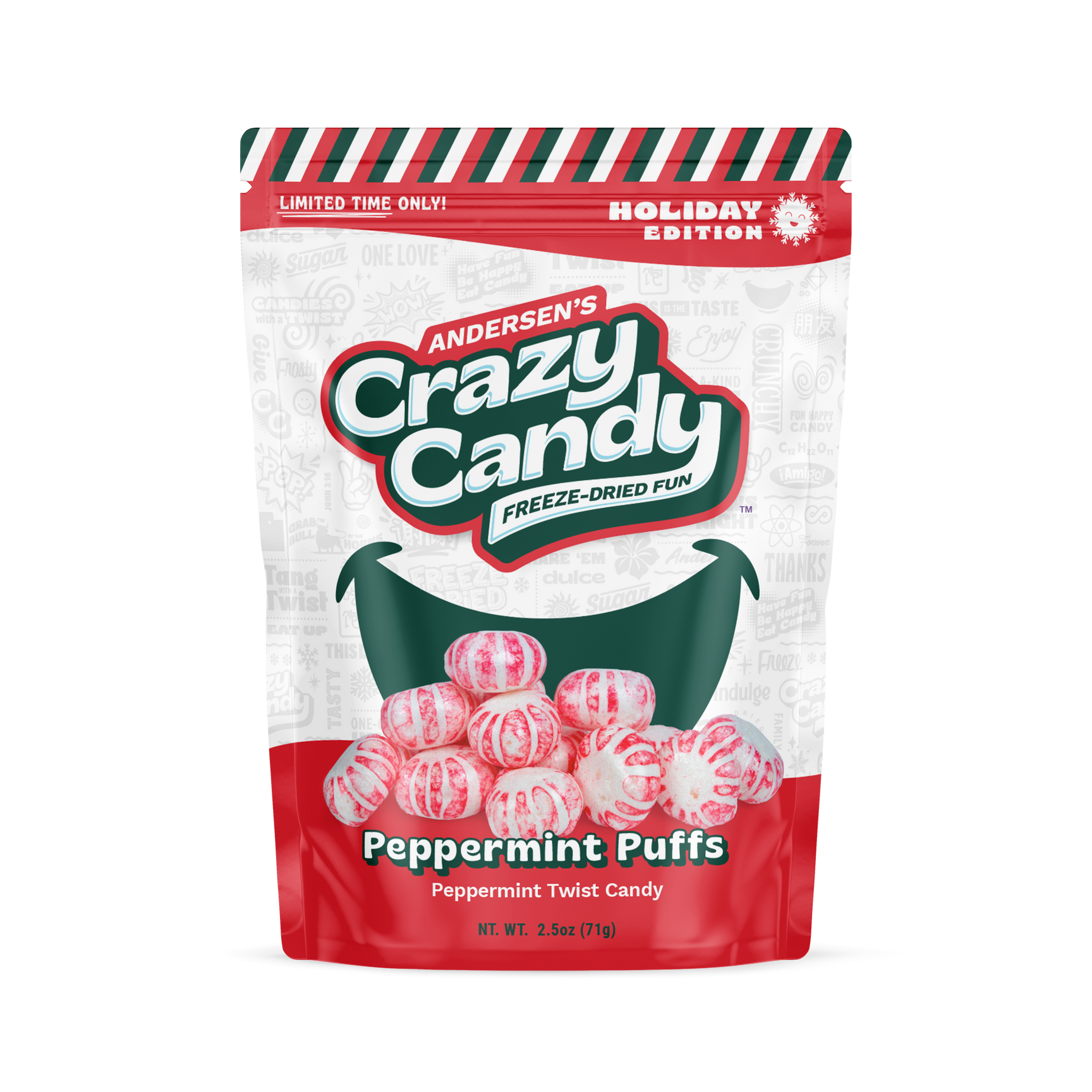 Freeze Dried Peppermint Puffs | Crazy Candy – Andersen's Crazy Candy